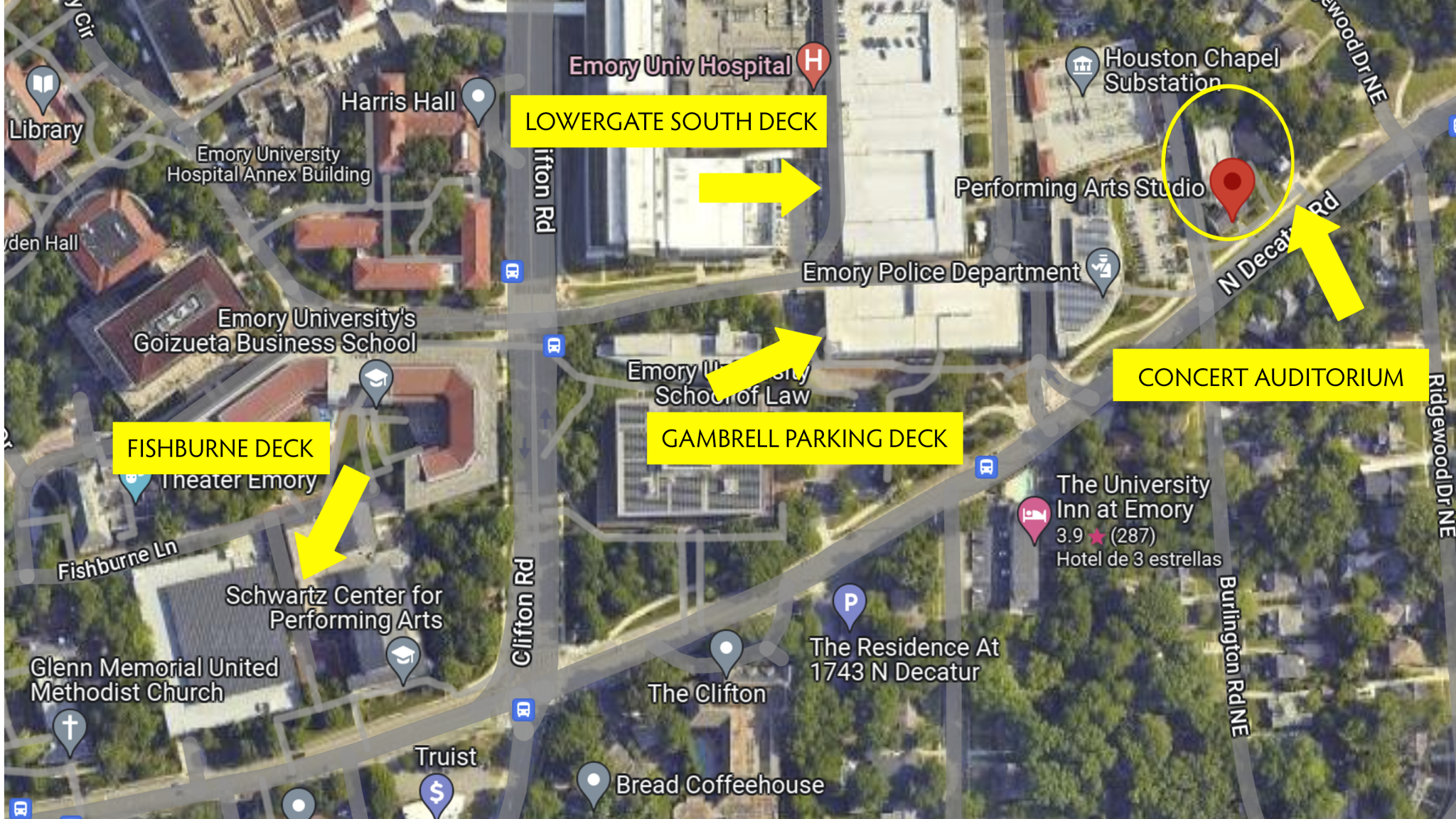 Festival Parking & Location – A Través